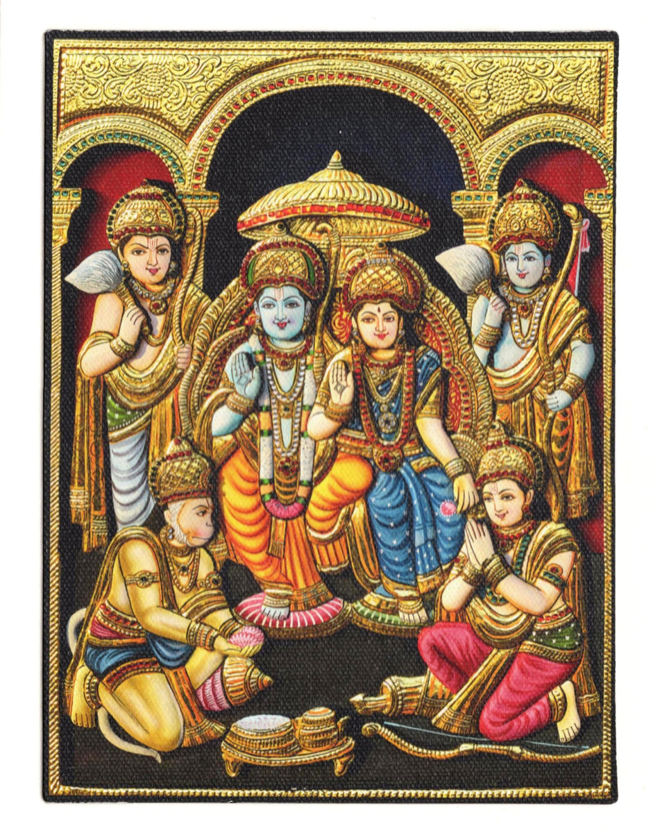Ram Darbar Inkjet Print Canvas Art Tamil Nadu Thanjavur Tanjore Art Re ...