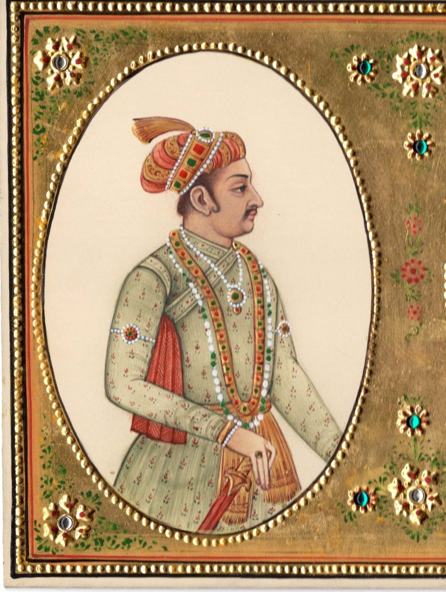 Emperor Jahangir Empress Nur Jahan Mughal Miniature Art Rare Historica ...