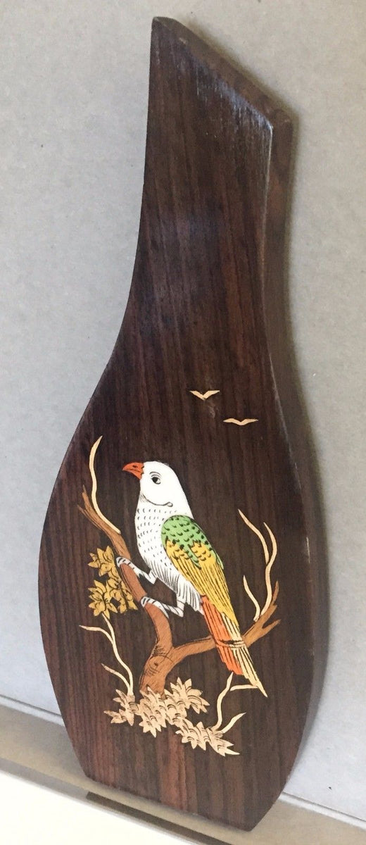 Mysore Bird Inlay Art Handmade Indian Miniature Rosewood Wall Hanging ...