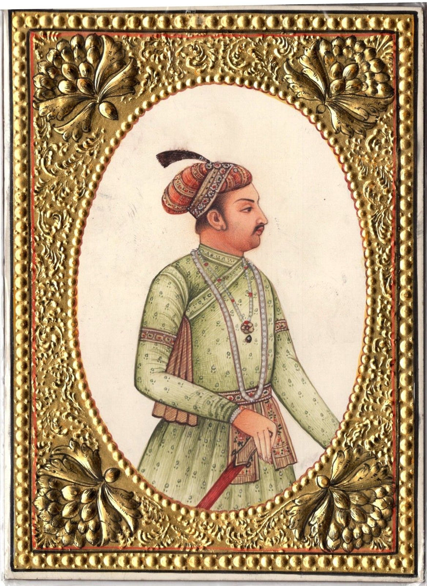 Emperor Jahangir Empress Nur Jahan Rare Mughal Miniature Art Historica ...
