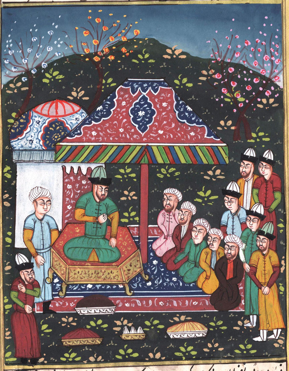 Persian Miniature Shah Painting Handmade Illuminated Islamic Manuscrip ...