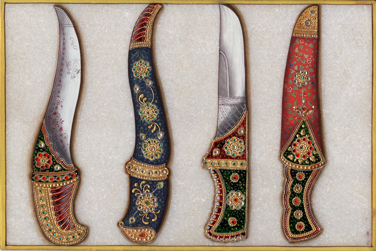 Indo Islamic Arms Art Handmade Decorated Dagger Scabbard Mughal Weapon ...