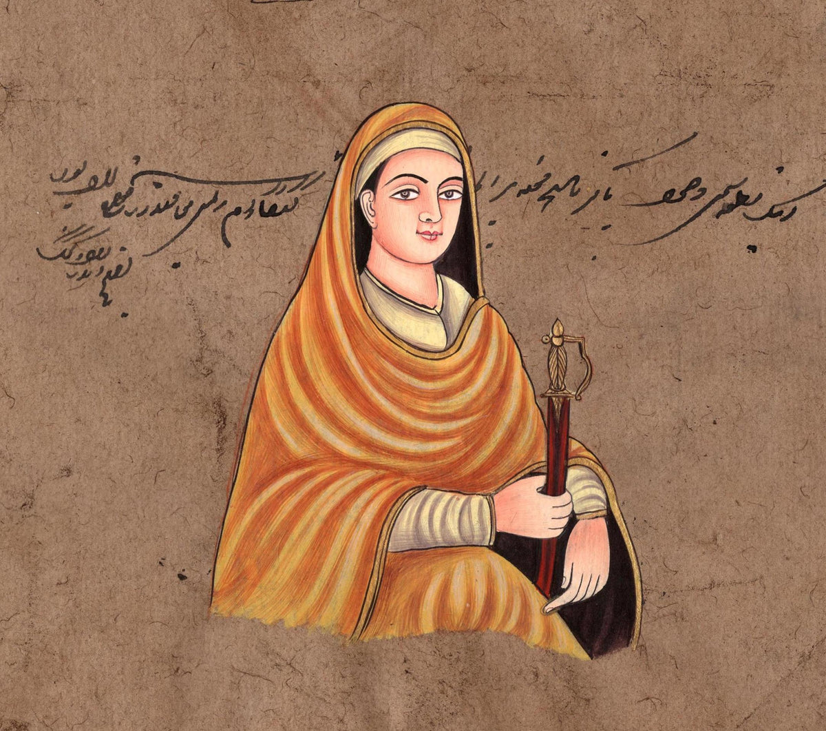 Mata Sundari Sikh Handmade Miniature Painting Sikhism Punjab History E ...
