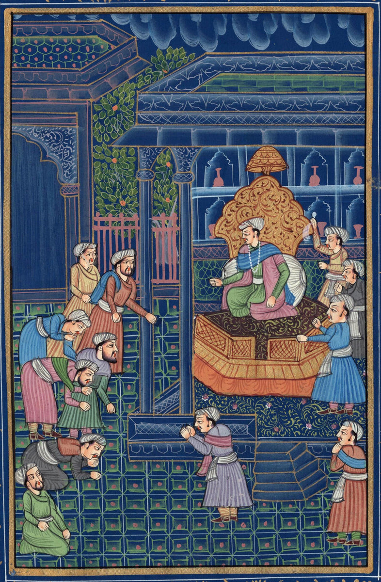 Indo Persian Miniature Rare Art Handmade Islamic Middle Eastern Folk P ...